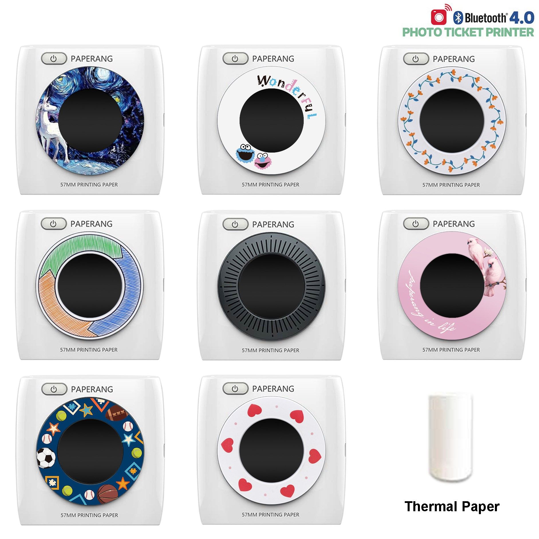 PAPERANG P2 Pocket Portable Bluetooth Mini Printer Phone Ph_虎窝淘