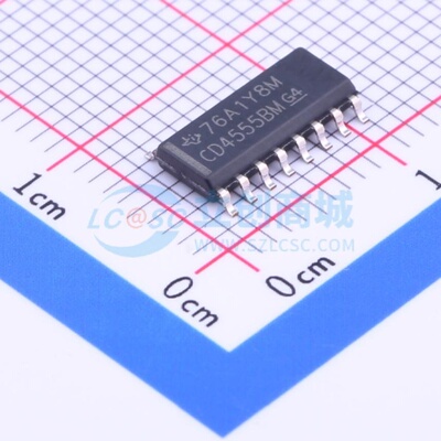 信号开关/编解码器/多路复用器 CD4555BM SOIC-16 TI/德州 元器件