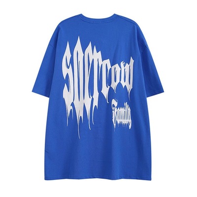 精梳棉重工嘻哈字母印花款宽松短袖T恤上衣women clothes2025新款