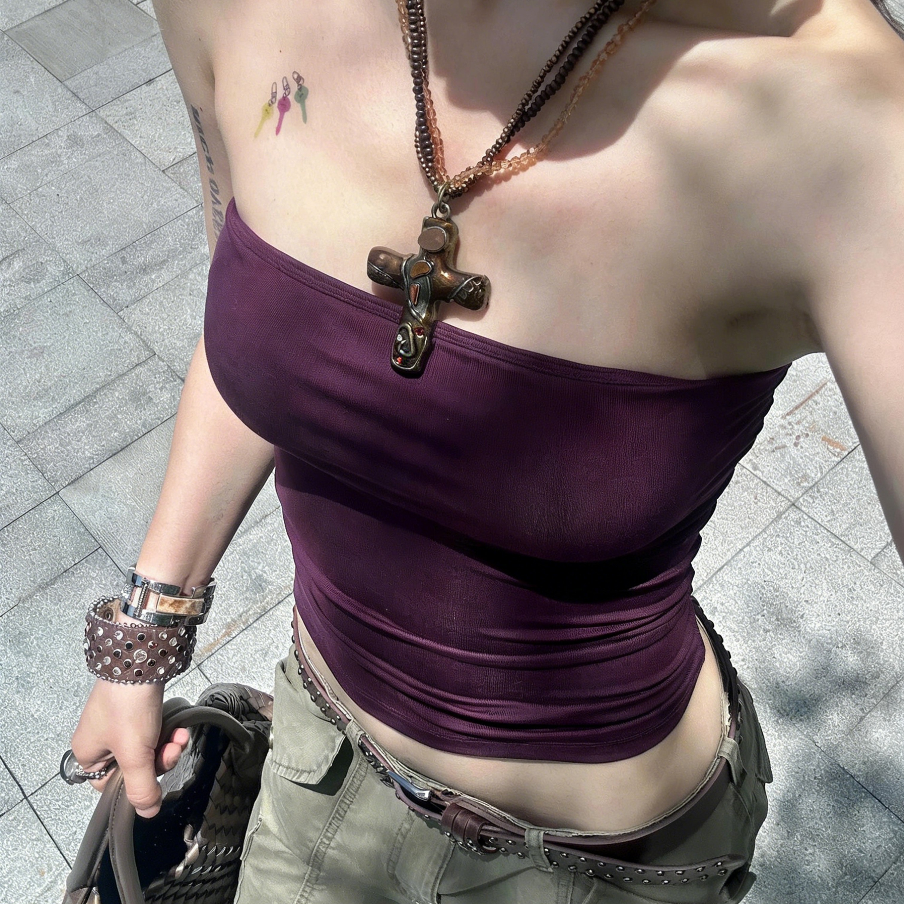抹胸女夏裹胸内搭带胸垫打底辣妹穿搭无肩带美背吊带背心外穿上衣