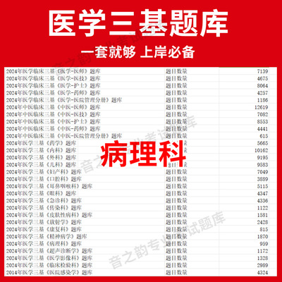 宁夏病理科临床医学三基题库软件电子版医疗机构医务人员三基训练指南习题集全科 教材考试护士三基三严培训历年真题外科app网课