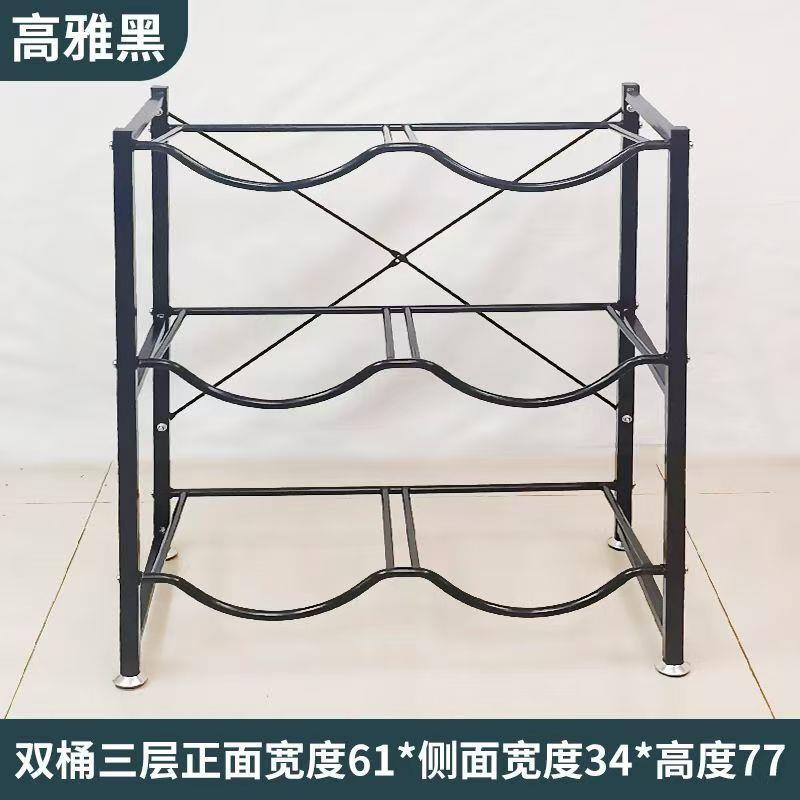 桶装水放置架双排水桶架办公室纯净水落地支架矿泉水收纳架神器大
