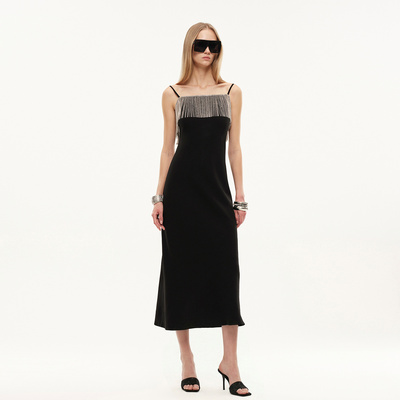 VeraWang手工缝制礼服吊带裙