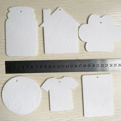 G6DA 30Pcs Printable Keychain Sublimation MDF, DIY Blank Key
