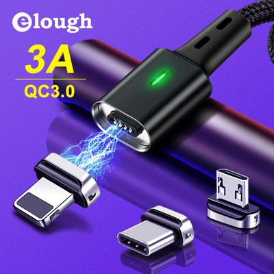 Elough Magnetic Cable USB Type C Cable for iphone xr Samsun