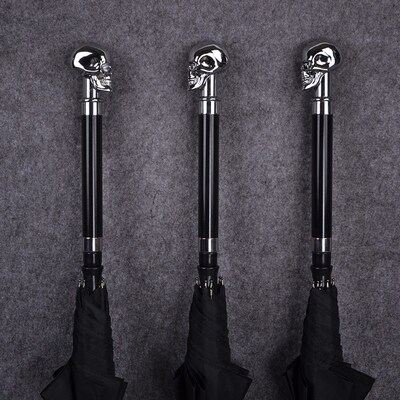 Black Long Handle Sword Umbrella Multi-function Home Furnish