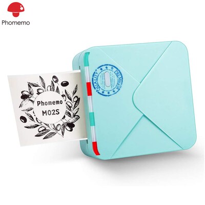 M02S Pocket Printer 300 dpi HD Bluetooth Mini hermal Photo I