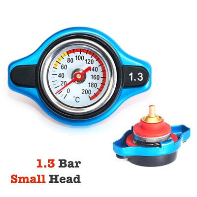 Car radiator cap with temperature sensor coolant (0,9 bar/1,