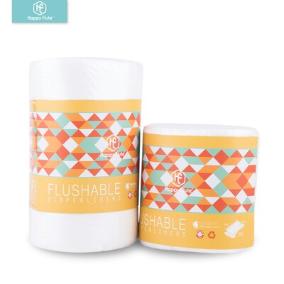 Happyflute  Biodegradable & Flushable diaper liners disp