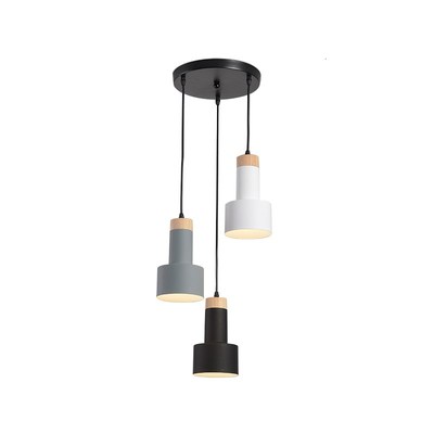 Designer Nordic LED Wood Pendant Lights Modern E27 hang lamp