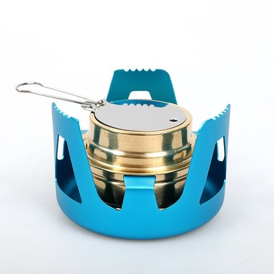 Outdoor Camping Hiking Solid Alcohol Stove Burner with Alumi