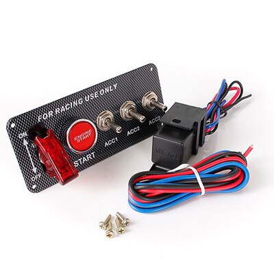 Car Modification Carbon Ignition Switch Five-in-One Combinat