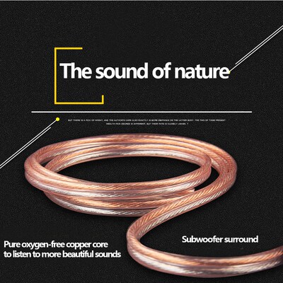 DIY Loud Speaker Cable Hi-Fi Audio Line Cable Oxygen Free Co