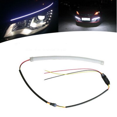 White Driving CAR Signal Soft  LED  Light Running urning Sty