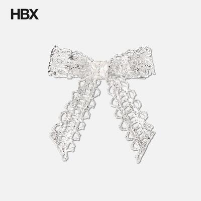 SHUSHU/TONG × YVMIN Lace Bowknot Gemstone 发夹女HBX