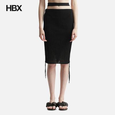 Andreadamo Ribbed Knit Pencil Skir香港特别行政区官网直邮进口
