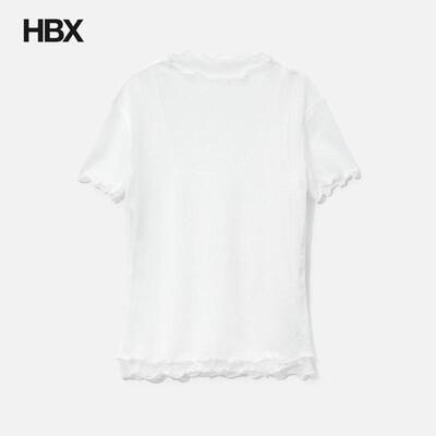 anggae Layered Lase T-Shirt 短袖T恤女HBX