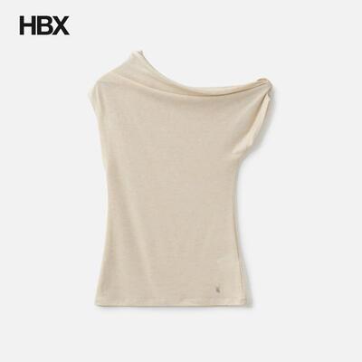 Glowny Tilt Drape Top 短袖T恤女HBX