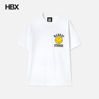 Market x Smiley Upside Down Lockup T-Shirt 短袖T恤男HBX