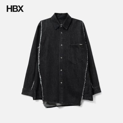 SONGZIO Polyptych Embroidered Denim Shirt 衬衫男HBX