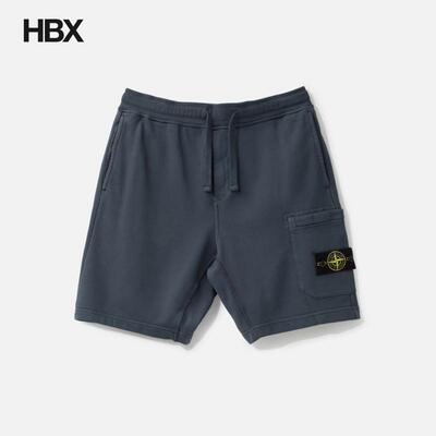 Stone Island/石头岛 Organic Cotton Fleece Jogger 短裤男HBX
