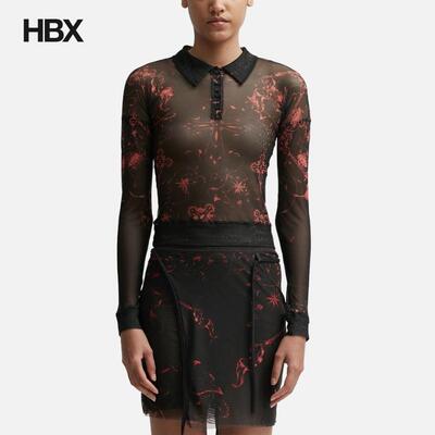 Ottolinger MESH POLO TOP 上衣女HBX