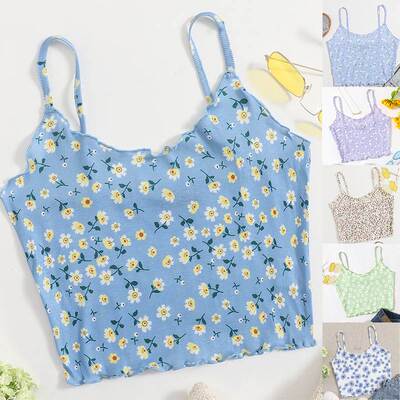 Women Summer Camis Bandeau Bra Vest Crop Top Seamless Tees