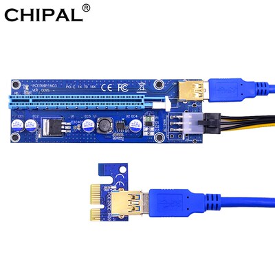 Golden 100CM 60CM VER009S PCI-E Riser Card PCIE 1X to 16X Ex