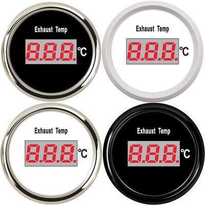52mm Exhaust Temperature Gauge + sensor  0-800 Celsius Red B
