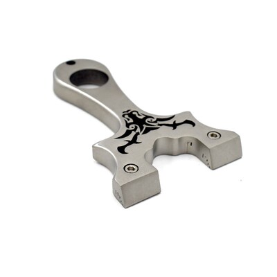 Stainless Steel Wire cut Straight Slingshot Bull Head Patte