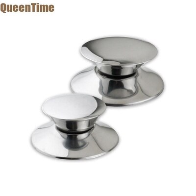 2Pcs/Set Replacement Pot Lid Knobs Stainless Steel Pans Cove
