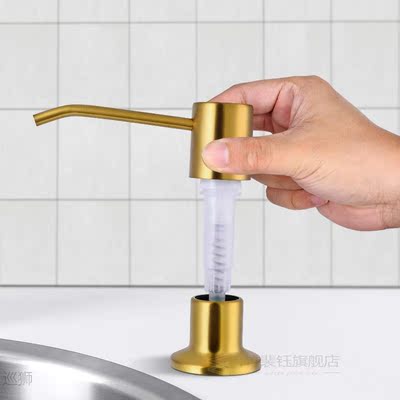 Soap Dispenser for Kitchen Sink, Premium Stainless Steel Pum