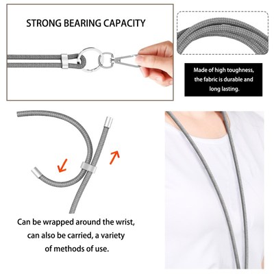 1.5m Keychain Straps Rope Mobile Phone charm Neck Strap Lany
