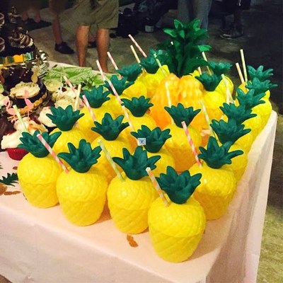 Hawaii Party Luau Flamingo Decoration Pineapple Coconut