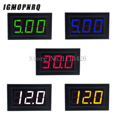 Mini Digital Voltmeter DC 4.5V to 30V Digital Voltmeter Volt