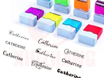 Custom teacher Name ink Stamp Signature Calligraphy Selfing-