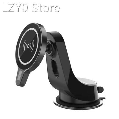 Universal Magnetic Car Phone Mount Wireless Charging 360 Deg