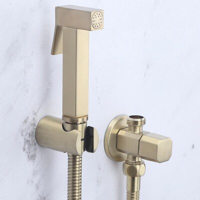 Tuqiu Hand Held Bidet Faucet Sprayer Douche Toilet Kit Brus
