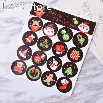 5 Sheets DIY Scrapbooking Merry Christmas Gift Kraft Sticker