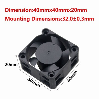 Gdstime 10 Pieces 4cm 40x40x20mm 4020 DC 12V Plastic Small B