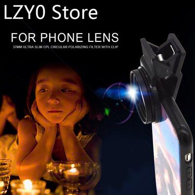 37mm Ultra Slim CPL Circular Polarizing Lens Filter Mobile P