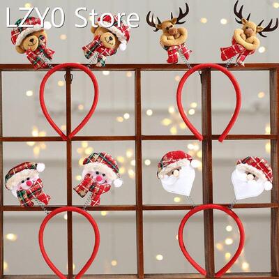 Christmas Headbands for Kids Teenagers Santa Headwear Snowma