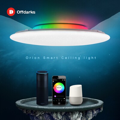 OFFDARKS Smart Modern LED Ceiling Light RGB 48W/60W Dimming