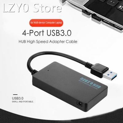 4-Port USB 3.0 Hubs Ultra-Thin Signal Super Speed 5Gbps Port