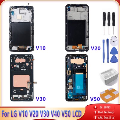 AMOLED For LG V50 V40 V30 V35 V20 V10 V50S LCD Display Touch