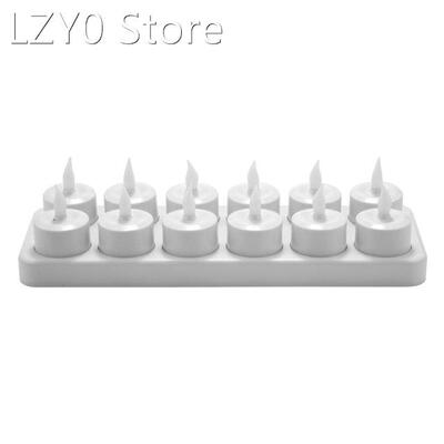 Rechargeable LED Electric Candles, Flameless Flickering Tea