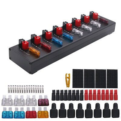 8-Port 40A Connector Power Splitter Distributor Source Compa