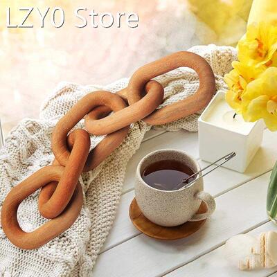 Wood Chain Link Decor - 18.9 Inches Length Aesthetic Room De