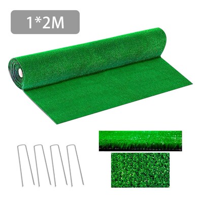 1x1M 1x2M Artificial Grass Lawn Synthetic Drainage Green Gra