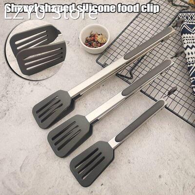 Silicone Stainless Steel Food Tongs Non-slip Cooking Tools S